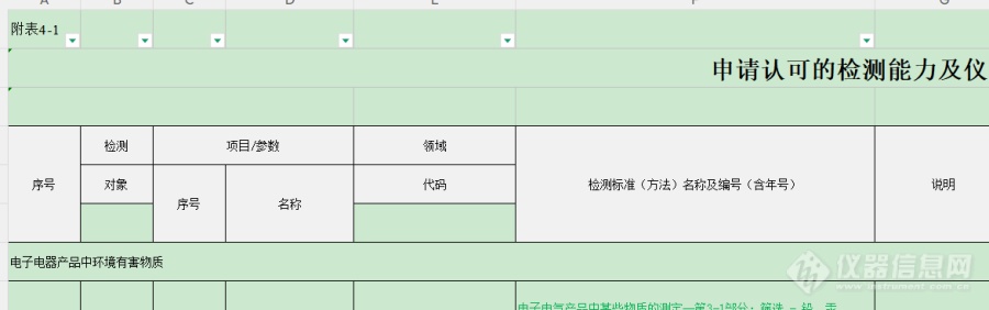 附表4-1下载后的格式 和上传的格式不一样咋整_仪器信息网社区